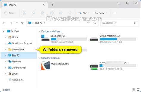 Add Or Remove Folders In File Explorer Navigation Pane In Windows 11 Windows 11 Forum