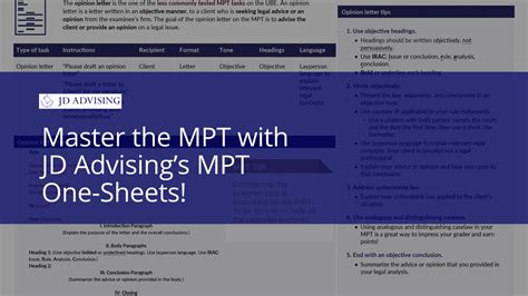 Landing Page Mpt One Sheets Generic Jd Advising