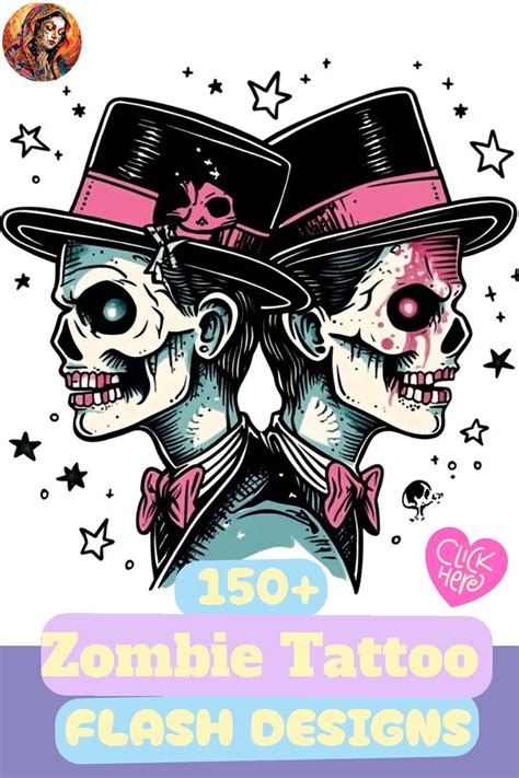 Spooky Rob Zombie Tattoo Flash Designs Zombie Tattoos Zombie Girl