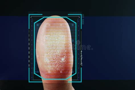 Biometric Fingerprint Scanner Stock Image Image Of Control Name 3654685