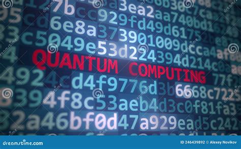 Quantum Computing Text And Source Code On The Computer Monitor 3d
