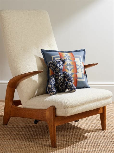 Rrl Patchwork Wool And Cotton Blend Teddy Bear Rrl