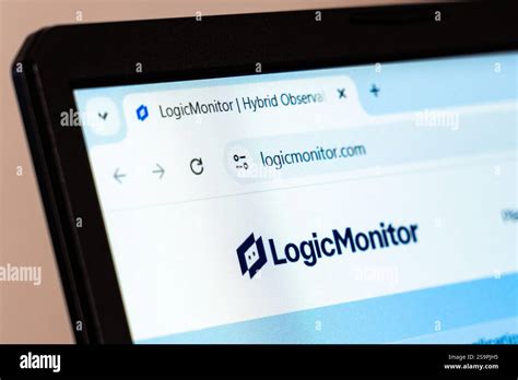 New York Usa January 26 2025 Logicmonitor Hybrid Cloud Infrastructure Monitoring Website