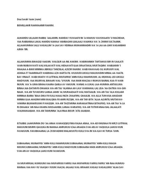 Doa Lepas Baca Yasin Rumi Rebel On Twitter Habis Solat Sunat Baca