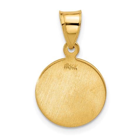 14k Polished And Satin Solid St Jude Thaddeus Medal Xr2145 Zhaveri