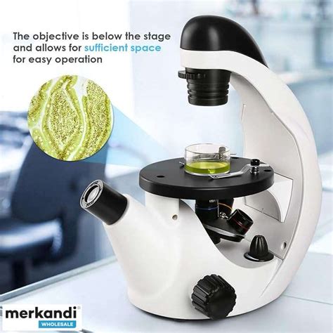 Telmu Inverted Microscope 40x 320x Monocular Compound Microscope