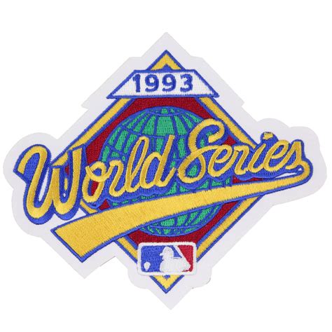 1993 Mlb World Series Logo Jersey Patch Philadelphia Phillies Vs