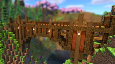 Minecraft Wooden Bridge Rope Bridges Schematic Minecraft Map
