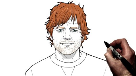 Learn How To Draw Ed Sheeran Singers Step By Step Drawing Tutorials Hot Sex Picture