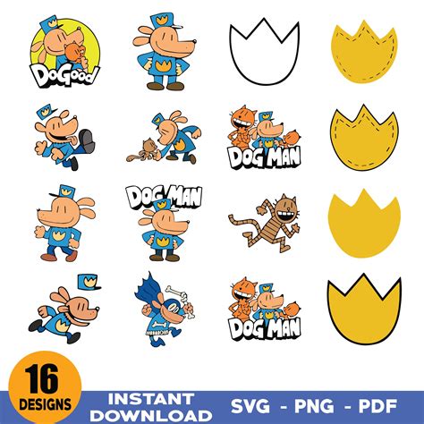 Dog Man Face Clipart