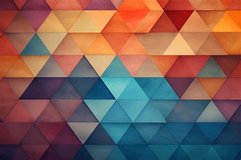 Premium Ai Image Abstract Geometric Background In The Style Of