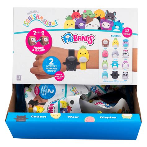 Original Squishmallows Figbands 2 Mystery Figbands 2 In 1 Figure And Band 12 Styles To