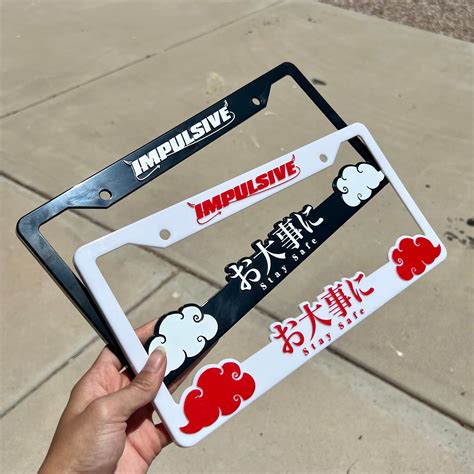 Custom License Plate Frames Anime At Phoebe Bateman Blog