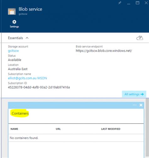 How To Create An Azure Storage Container In The New Portal GCIT