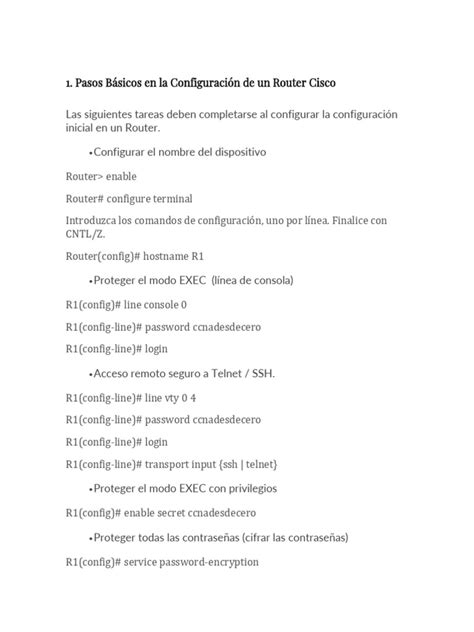 Configuración Basica Router Pdf