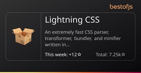 Best Of Js • Lightning Css