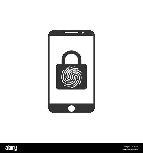 Smartphone Password Icon Vector Illustration Flat Stock Vector Image And Art Alamy