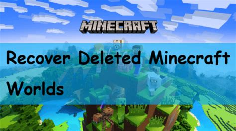 Recover Deleted Minecraft Worlds On Windows Ps4 Mobile