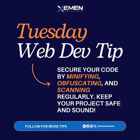 🚀 Web Dev Tip Secure Your Code Xemensolutions Posted On The Topic Linkedin