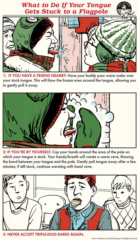 Skill Of The Week Get Your Tongue Unstuck From A Flagpole The Art Of