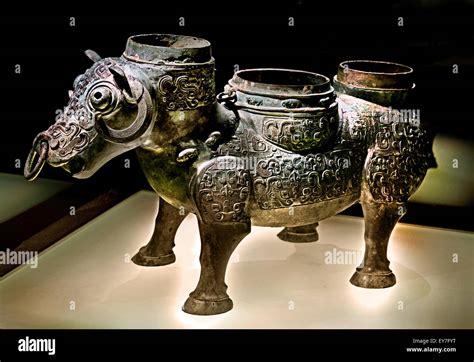 Ox Shaped Bronze Zun Wine Vessel Early 6th C 476 Bc Shanghai Museum