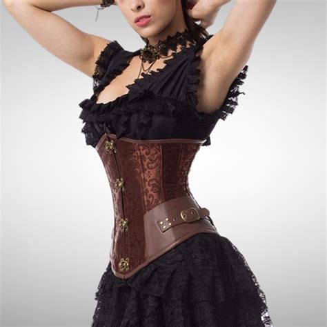 Brocade Steampunk Underbust Corset My Steampunk Style My Steampunk