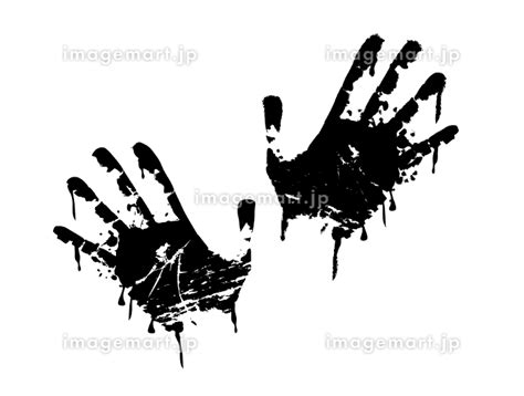 ホラー おばけ 血 手のイラスト素材 [209840951] イメージマート
