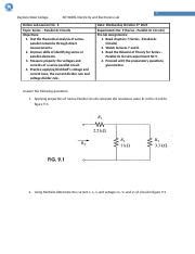 Lab6 SeriesParallelDC Online 1 Docx 1 Daytona State College EET3085L Electricity And