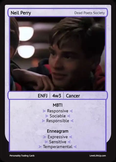 Neil Perry Enneagram And Mbti Personality Type Level Life Up