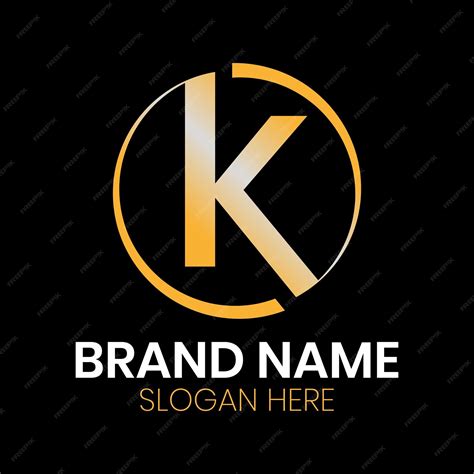 비즈니스 글자 K 로고 디자인 터 글자 K 로고 서클 비즈니스 글자 로고 프리미엄 벡터