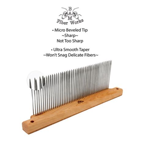 Comb And Hackle Kit Smooth Points Diz Tine Straightener And Caps