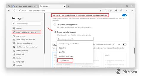 How To Improve Privacy In Microsoft Edge By Enabling Encrypted Client