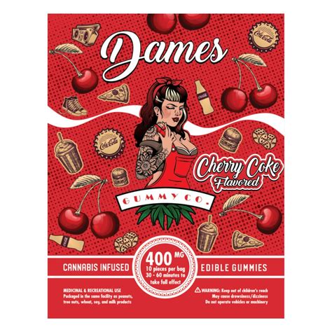 Dames Gummy Co Cherry Cola 400mg Thc Crazycannabis Online