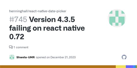Version 435 Failing On React Native 072 · Issue 745 · Henninghallreact Native Date Picker