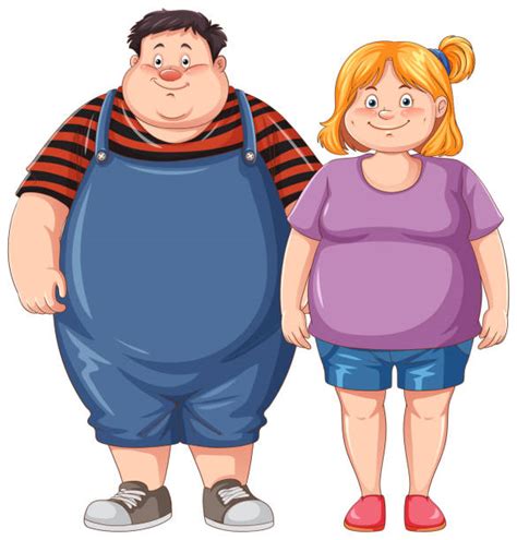 Fat People Cartoon Clip Art Overweight Woman On Weighing Scale Cartoon