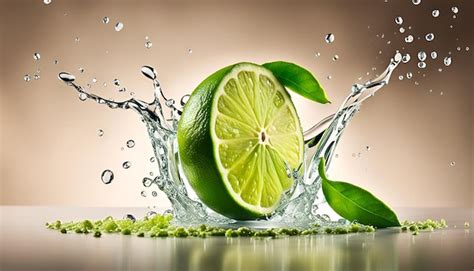 Lime Zest Premium Ai Generated Image