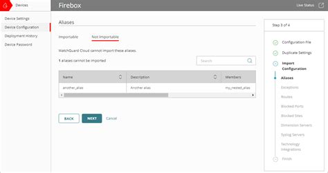 Import Configuration Settings From A Firebox Configuration File