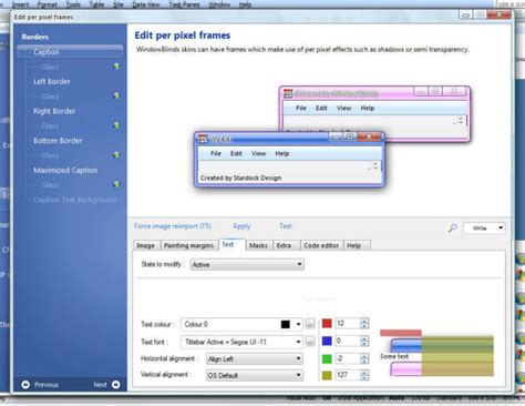 Changing The TitleBars And Borders