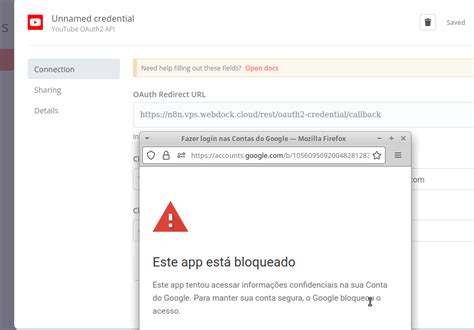 app blocked when i try the oauth2 questions n8n community