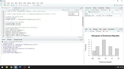 Independent Samples T Test Using R Youtube