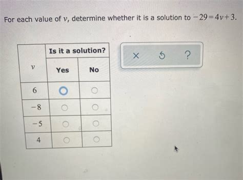 Solved For Each Value Of V Determine Whether It Is A Chegg Com