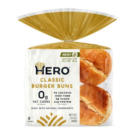 Hero Bread Classic Burger Buns Same Day Delivery Or Pickup Woodmans