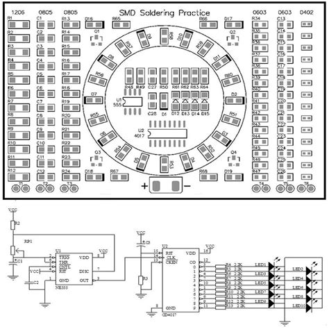Soldering Practice Smd Circuit Board Led Grelly Uk
