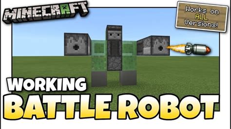 Minecraft Walking Defense Robot Redstone Tutorial Works On All Minecraft Walking Defense Robot Redstone Tutorial Works On All