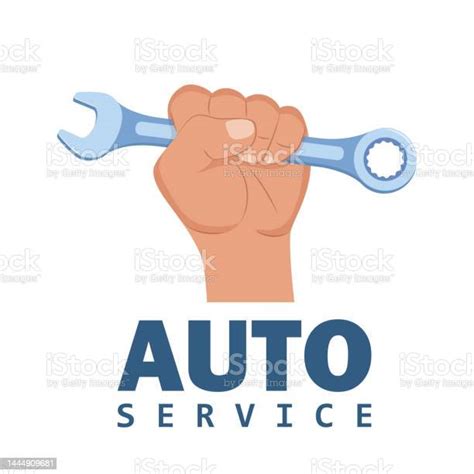 자동차 서비스 및 수리 타이어 서비스 진단 손에 렌치 자동차 정비사 자동 서비스 자동차 수리 기호입니다 벡터 그림입니다 금속에 대한 스톡 벡터 아트 및 기타 이미지 Istock