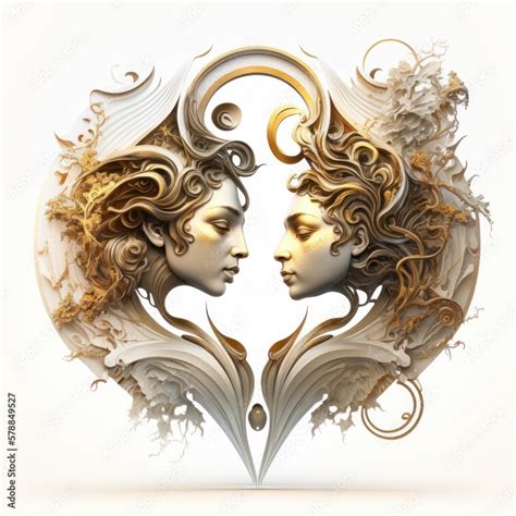 Symbolism Of Astrological Symbol Of Gemini With A Stunning Twins