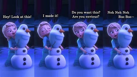 Little Elsa And Olaf Comic From Rfrozen Queenelsa