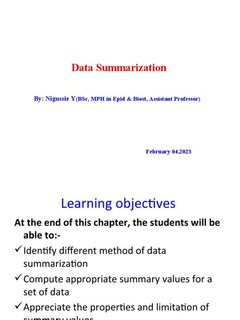 l3 numerical summary measures pdf coefficient of variation mode