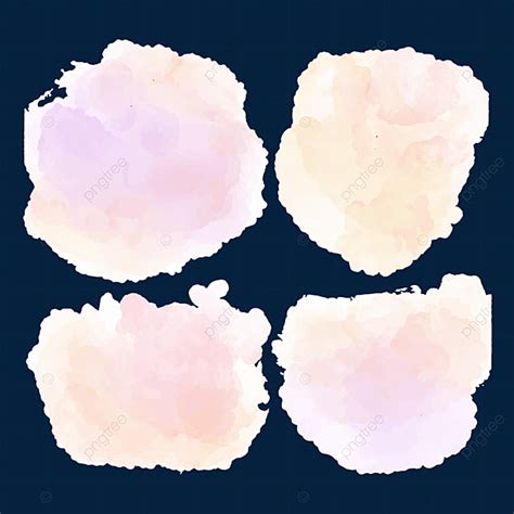 손으로 그린 수채화 브러쉬 스트로크 컬렉션 파스텔 컬러 무료 벡터 Png 브러쉬 Storke 수채화 배경 수채화 무늬 Png 일러스트 및 벡터 에 대한 무료 다운로드