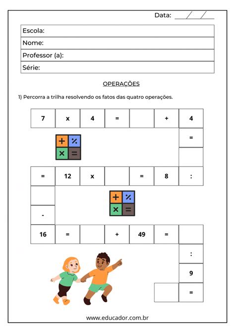 15 Atividades De Matemática Para 5º Ano Educador